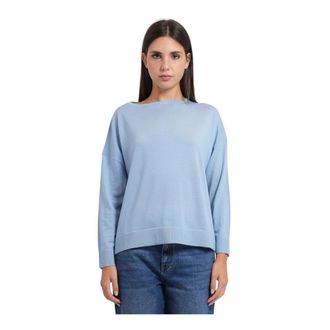 iBlues Round-Neck Strickwaren - - Knitwear - Damen - Blau - XL