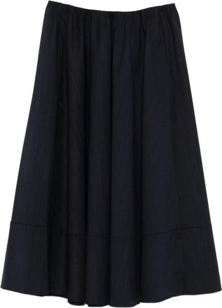 Maje Midirock mit Stretchbund - Blau