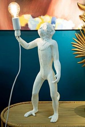 Dmora Tischlampe Bojano Wei&szlig; Fassung e36