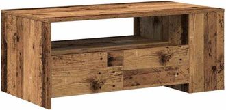 vidaXL Couchtisch with Drawer Altholz 102 x 55 x 43,5 cm Holzwerkstoff vidaXL
