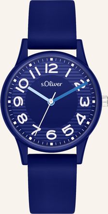 s.Oliver S.Oliver Armbanduhr Aus Silikon blau