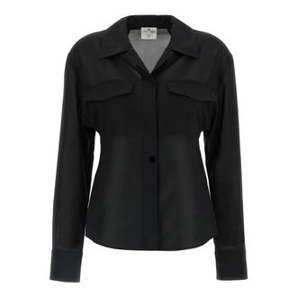 Courr&egrave;ges Pocket Shirt - - Blouses & Shirts - Damen - Schwarzk - XS