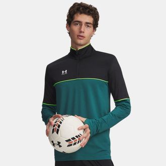 Under Armour Challenger Training Oberteil mit &frac14;-Zip f&uuml;r Herren Rack Gr&uuml;n / Wei&szlig; XXL
