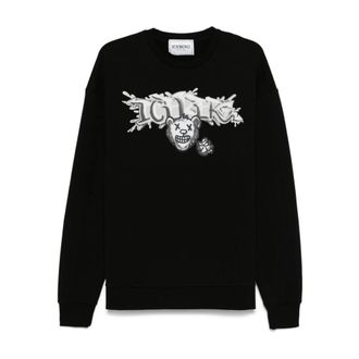 Iceberg Sweatshirt mit Logo-Print - - Sweatshirts & Hoodies - Herren - Schwarzk - M