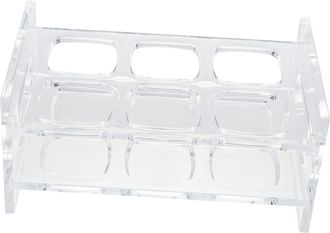 DOITOOL Transparenter Shotglas Halter Acryl Becherst&auml;nder mit Reihen und F&auml;chern Praktischer Organizer f&uuml;r Schnapsgl&auml;ser f&uuml;r Bars Partys und Besondere Anl&auml;sse