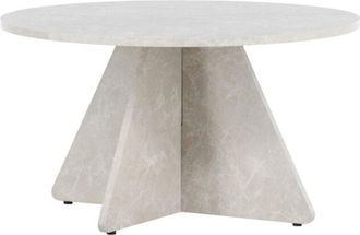 Paris Prix Table Basse Effet Marbre Bootcut 80cm Beige