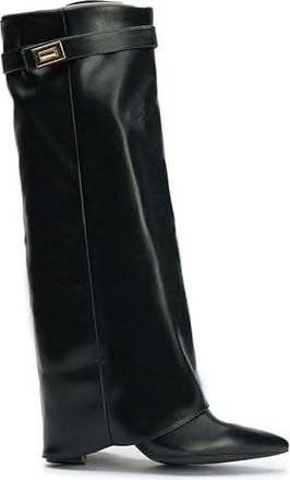 Sole Solesister Saren Bottes à revers, Noir, 41 EU