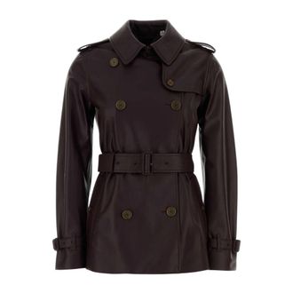 Burberry Kensington Trench Jacke - - Coats - Damen - Lila - 2XS