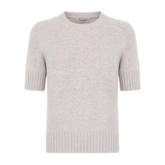KANGRA Rundhals-Strickware - - Knitwear - Damen - Beige - S