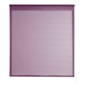 Estoralis Robert Rollo, modernes Design, lichtdurchl&auml;ssige Streifen, Violett, 140 x 195 cm (B x H), Stoffgr&ouml;&szlig;e 137 x 190 cm, Jalousien f&uuml;r Fenster und T&uuml;ren