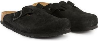 Birkenstock Mules Boston en cuir su&eacute;d&eacute;