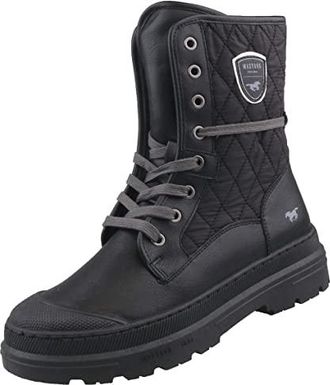 Mustang Jeans Mustang Femme 1445-602 Bottines à Lacets, Noir, 41 EU