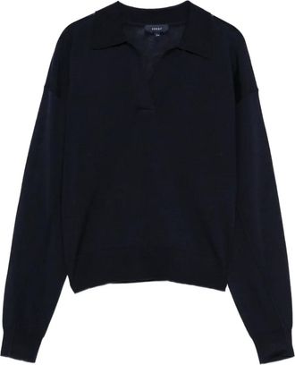 SOEUR polo à manches longues - Bleu