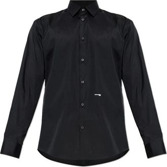 Dsquared2 Homme, Chemises, Noir, Taille: 2XL Logo Shirt