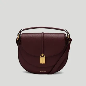 DeMellier La selle Siena Grain fin bordeaux DeMellier