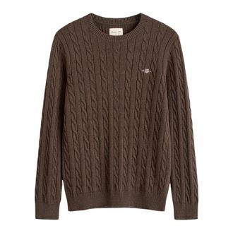GANT Pull col rond - Homme - Pulls - Brun - Taille: L