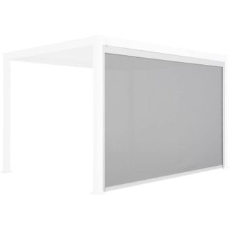 Sweeek Store blanc pour pergola bioclimatique - Triomphe - 3x4 m. aluminium et textil&egrave;ne