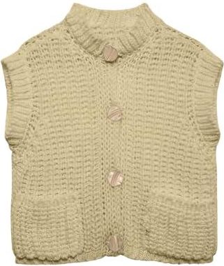 Generic Gilet sans Manche Femme Gilet Femme D&eacute;contract&eacute; Quotidien Ville Tricot Uni Col Rond - avec Poche, Pull Casual pour Usage Quotidien