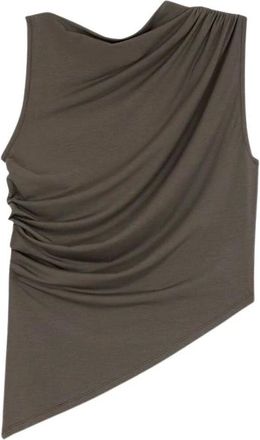 Iro Iro, Femme, Tops, Vert, Taille: 36 FR Zorya Asymmetrical Draped Top