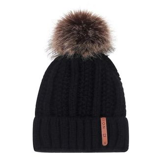 Generic 2026 Nouveau chapeau coupe-vent chaud ray&eacute; femmes tricot laine &eacute;paisse solide mode casquette casquettes de baseball, Noir, Taille unique