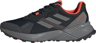 adidas Herren Terrex Soulstride RAIN.RDY Trail Running Shoes Trailrunning-Schuhe, core Black/Grey Four/solar red, 40 2/3 EU