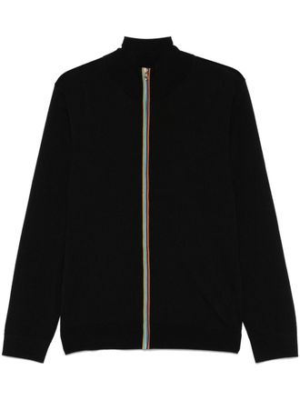 Paul Smith cardigan &agrave; rayures Artist - Noir