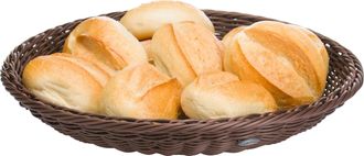 Westmark Saleen Korb-Schale, Gastrotauglich, Rund, Durchmesser: 38 cm, Kunststofffaser, Dunkelbraun, 02055106101