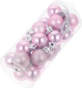 Amosfun Material: 3 cm Weihnachtsschmuck 24-TLG. Set Baumschmuck Für Feiertags- Hochzeits- Und Partydekorationen