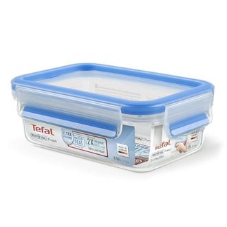 T-fal K3021112 - Masterseal Fresh - Bo&icirc;te plastique de conservation alimentaire rectangulaire - 0.55 L - Bleu