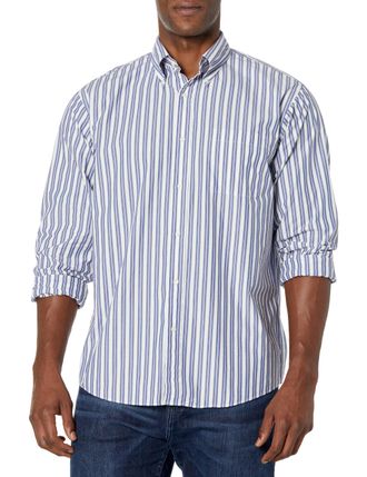 Brooks Brothers Herren Friday Sport Shirt, Bunt gestreift, L