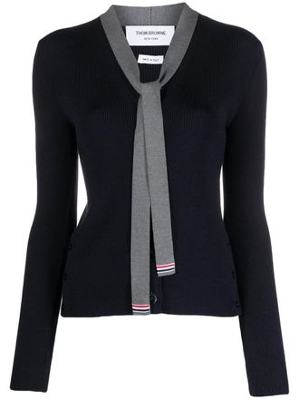 Thom Browne haut &agrave; manches longues - Bleu
