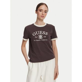 Guess T-Shirt V6YI18 K4320 Braun Regular Fit