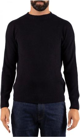 Dondup Homme, Pulls, Bleu, Taille: L Girocollo Regular Knit