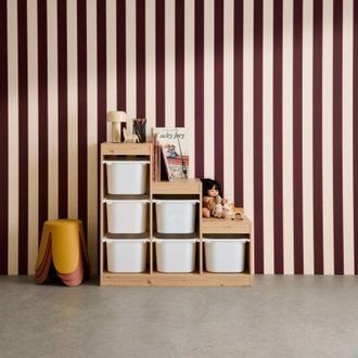 Sweeek Meuble de rangement enfant escalier 6 bacs de rangement d&eacute;cor bois naturel - Sora