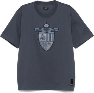 Fendi t-shirt en coton - Bleu