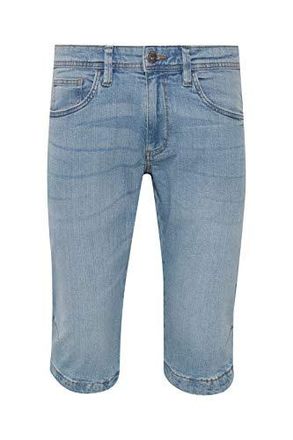 Indicode IDQuince Homme Short en jean Pantalon denim court Poches italiennes M&eacute;lange de coton Regular Fit, Taille:2XL, Couleur:Blue Wash (1014)