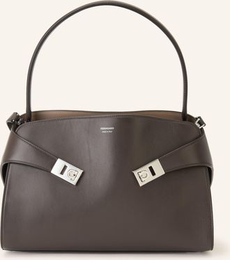 Ferragamo Ferragamo Schultertasche Hug braun