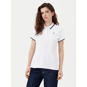 U.S.Polo Association Poloshirt WUP0812 Weiß Regular Fit