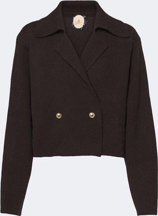 Jardin Des Orangers Cropped Jacke aus Wolle und Kaschmir