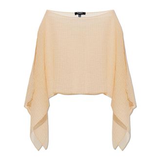 Balmain Seiden-Strandponcho - - Swimwear - Damen - Beige - S/M