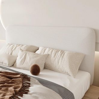 Generic Stretch Bettkopfteil Bezug Queen King Full Size Kopfteil Bezug Staubschutzh&uuml;lle f&uuml;r Schlafzimmerdekoration Wei&szlig; Kalifornisches Kingsize Bett: 170-190 