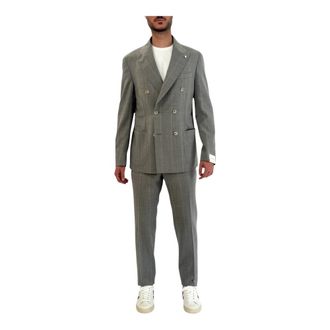 L.B.M. 1911 Single Breasted Suits - - Suits - Herren - Grau - L