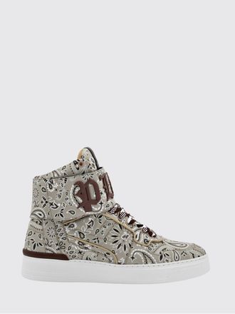 Philipp Plein Baskets montantes en cuir avec imprim&eacute; Paisley et cheville rembourr&eacute;e