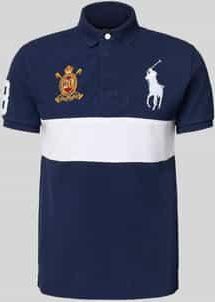 Polo Ralph Lauren Custom Slim Fit Poloshirt mit verdeckter Knopfleiste