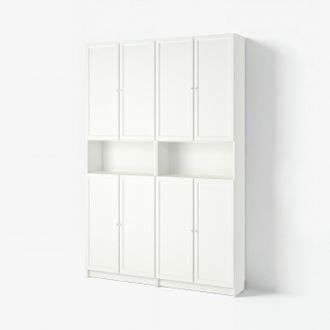 IKEA BILLY / OXBERG B&uuml;cherregal mit Aufsatz/T&uuml;ren