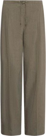 Marella Femme, Pantalons, Vert, Taille: 38 FR Wide Pantalons