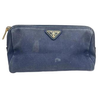 Prada Pre-owned Vintage Clutch - - Pre-owned - Damen - Blau - ONE SIZE