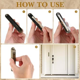 Supvox 5 St&uuml;ck Metall t&uuml;rschild im Vintage Stil mit Bibelversen Judaica Hausdekoration f&uuml;r Wohnzimmer und Schlafzimmer Religi&ouml;ses Symbol mit Glatter Oberfl&auml;c