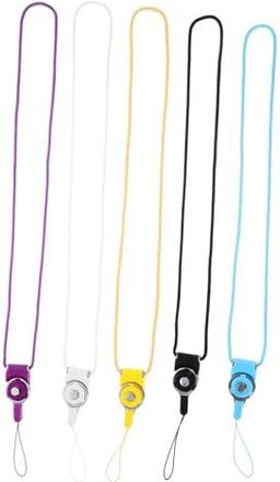 OSALADI Lot de 5 Lanières de Cou Détachables avec Boucle pour Porte-clés Dappareil Photo Faciles à Transporter