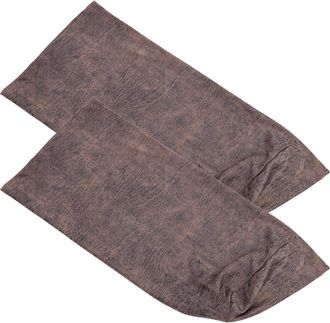 Garneck 2 St&uuml;ck Sofa Armlehnenbez&uuml;ge Elastisch Kratzfest Universelle M&ouml;belschoner f&uuml;r Sofas und Sessel Waschbare Armlehnenschoner Dunkelbraun